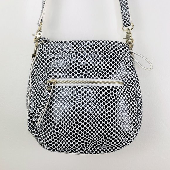 Sondra Roberts | Bags | Sondra Roberts Squared Sr2 Blackwhite Faux ...